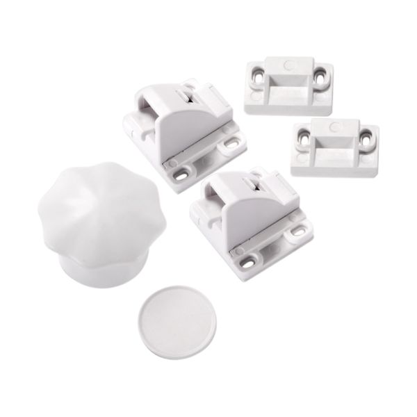 Jippie's Magnetic Lock Self-adhesive - 2 pièces + 1 clé